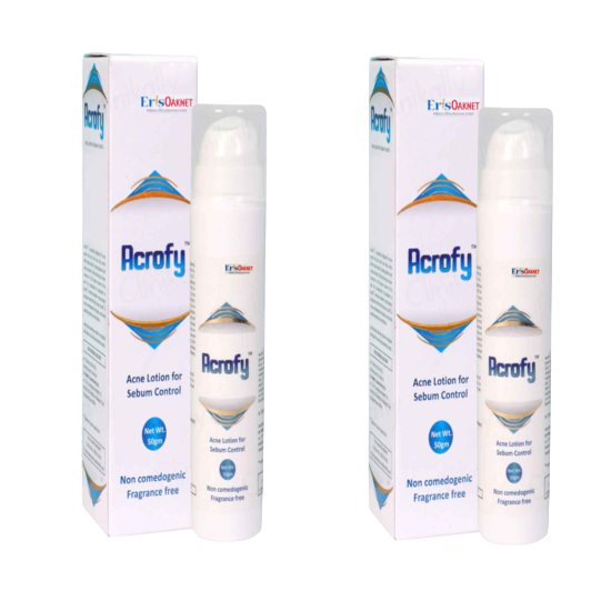 Acrofy for Acne Prone Skin Control Lotion 50Gm, Pack of 2