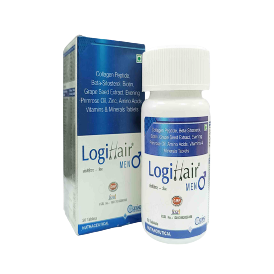 Logihair Men 30 Tab, Bottle – Dermatics.in