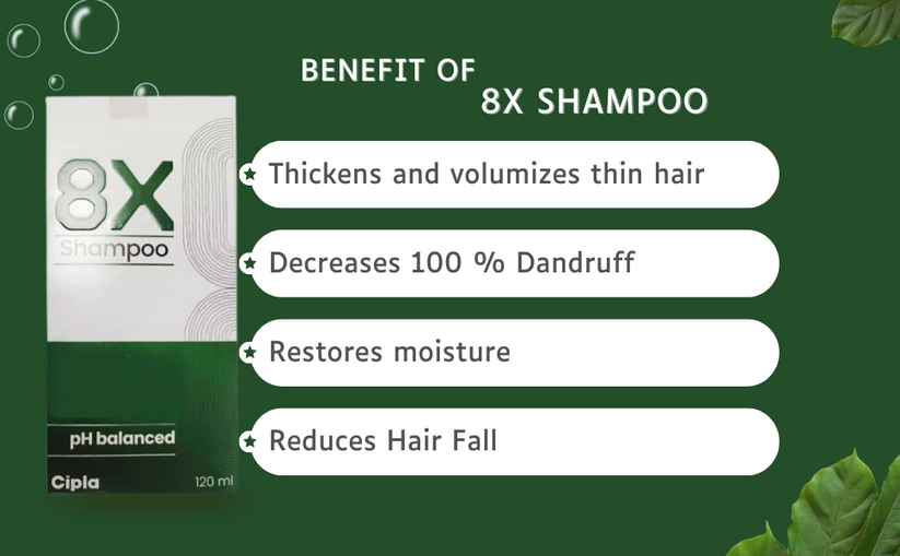 8X Shampoo, 120ml