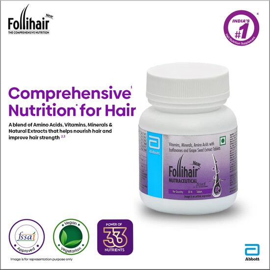 New Follihair Tablet 30 Tabs – Hair Fall Control & Growth