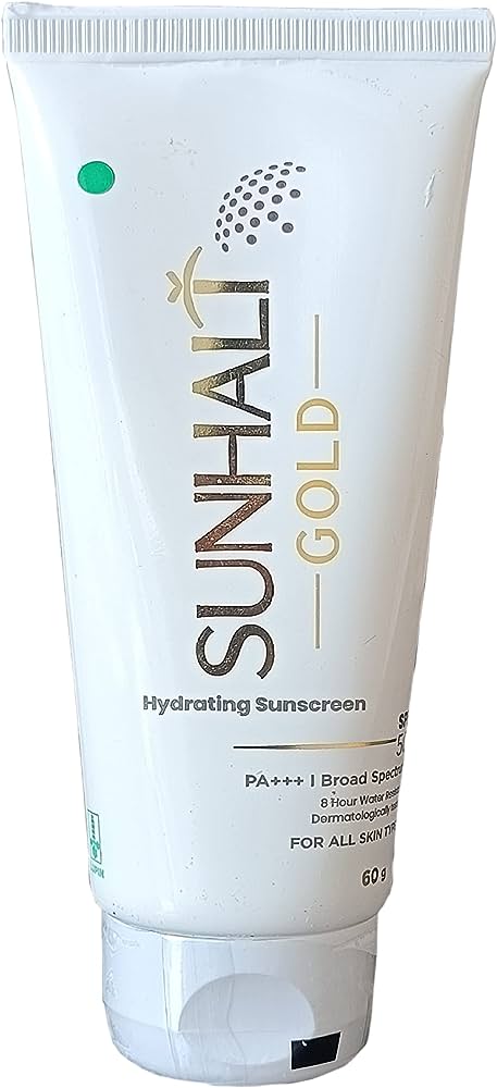 Sunhalt gold hydrating sunscreen spf 50 PA+++ ,60gm