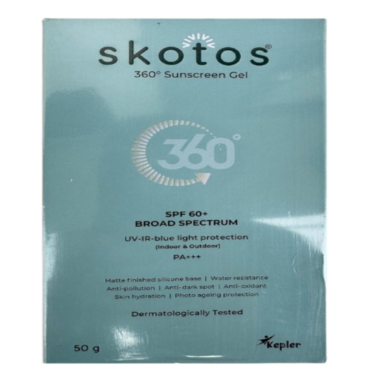 Skotos 360 Block SPF 60+ Sunscreen Gel 50gm – Dermatics.in