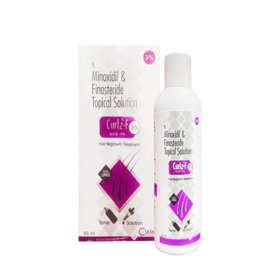 Curlz-F 3% Topical Solution 60ml – Dermatics.in