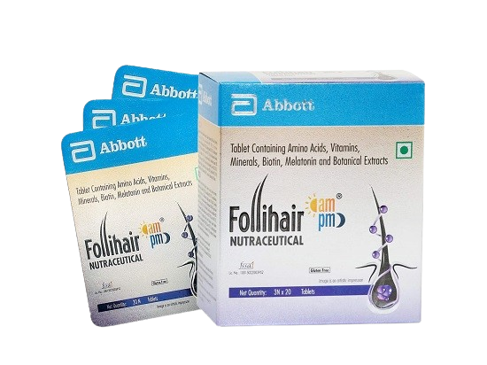 Follihair Nutraceutical Am Pm Tablet 3 x 20 Tablets