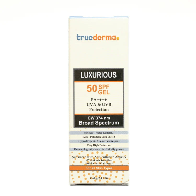 True Derma Luxurious 50SPF Gel | SPF 50 Sunscreen Gel 60GM