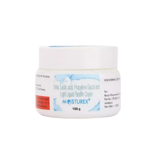 Moisturex Cream 100gm – Urea & Lactic Acid Cream for Dry, Rough Skin ...