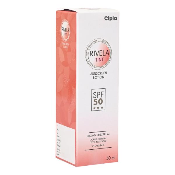 Rivela Tint Sunscreen Lotion SPF 50, 50ml