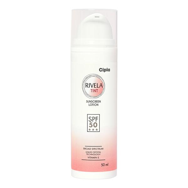 Rivela Tint Sunscreen Lotion SPF 50, 50ml