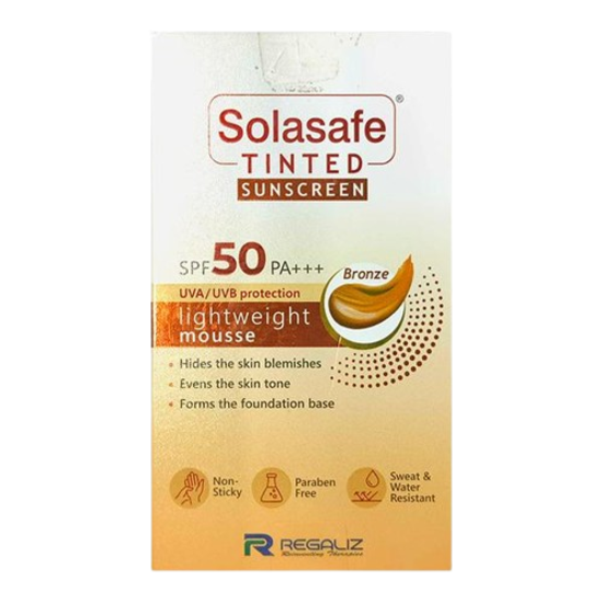 Solasafe Tinted Bronze Sunscreen SPF 50 40gm – Dermatics.in