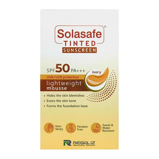 Solasafe Tinted Ivory Sunscreen SPF 50 40gm – Dermatics.in