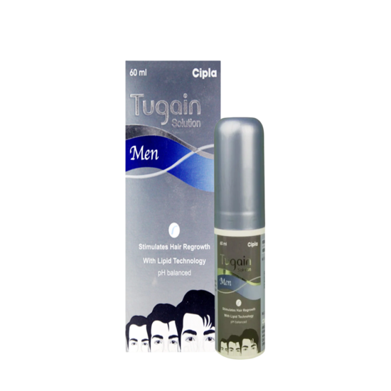 Tugain Men Solution 60ml | Minoxidil 5% + Finasteride for Hair Regrowth ...